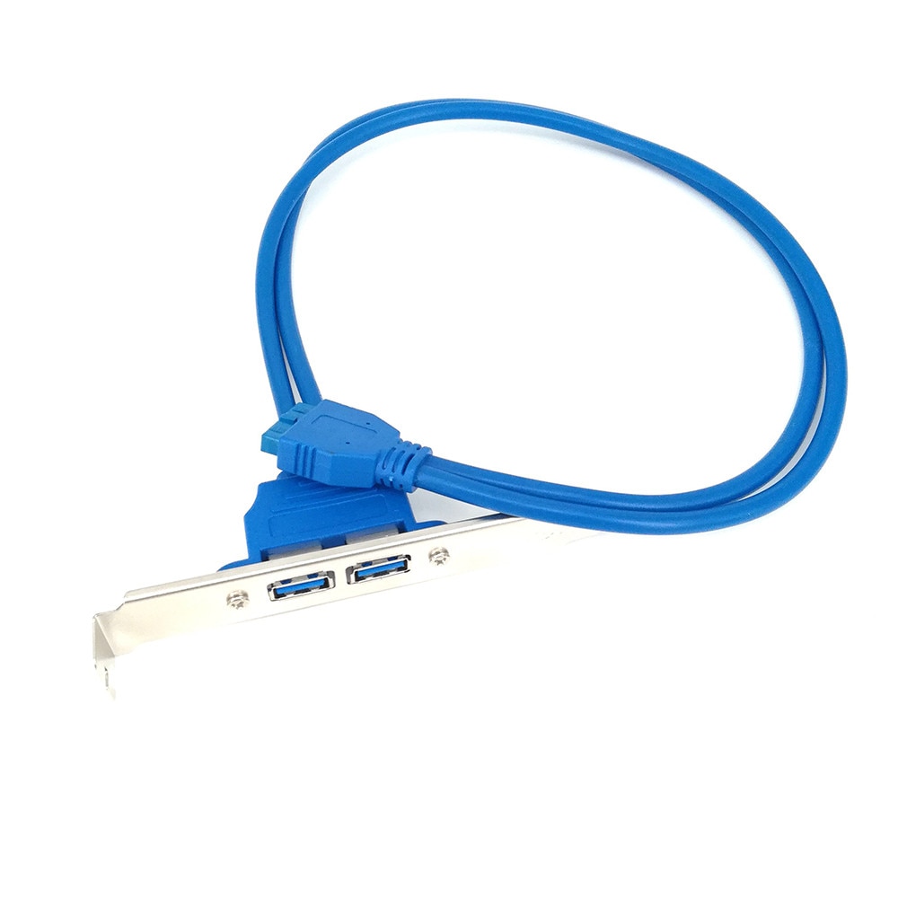 Cablu adaptor USB 3.0, 20 pin intern la 2 USB 3.0 panou spate - eCONECT